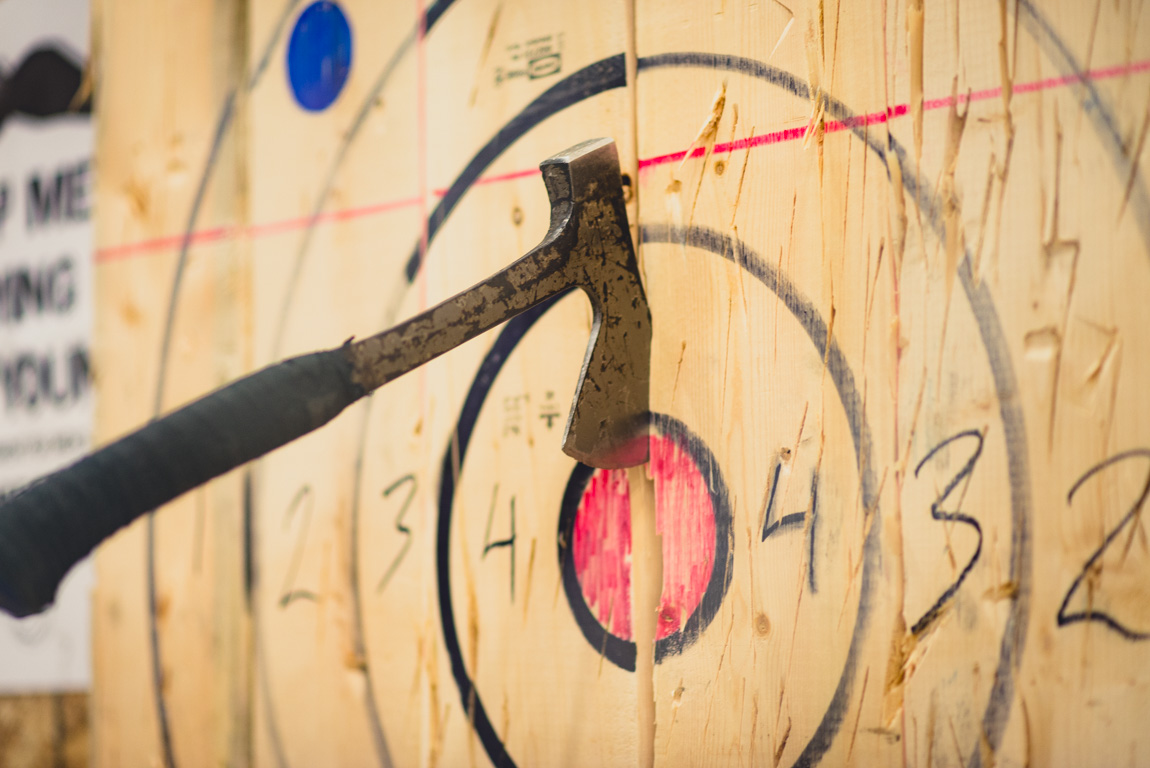 Badass Art: Axe Throwing Graffiti Murals