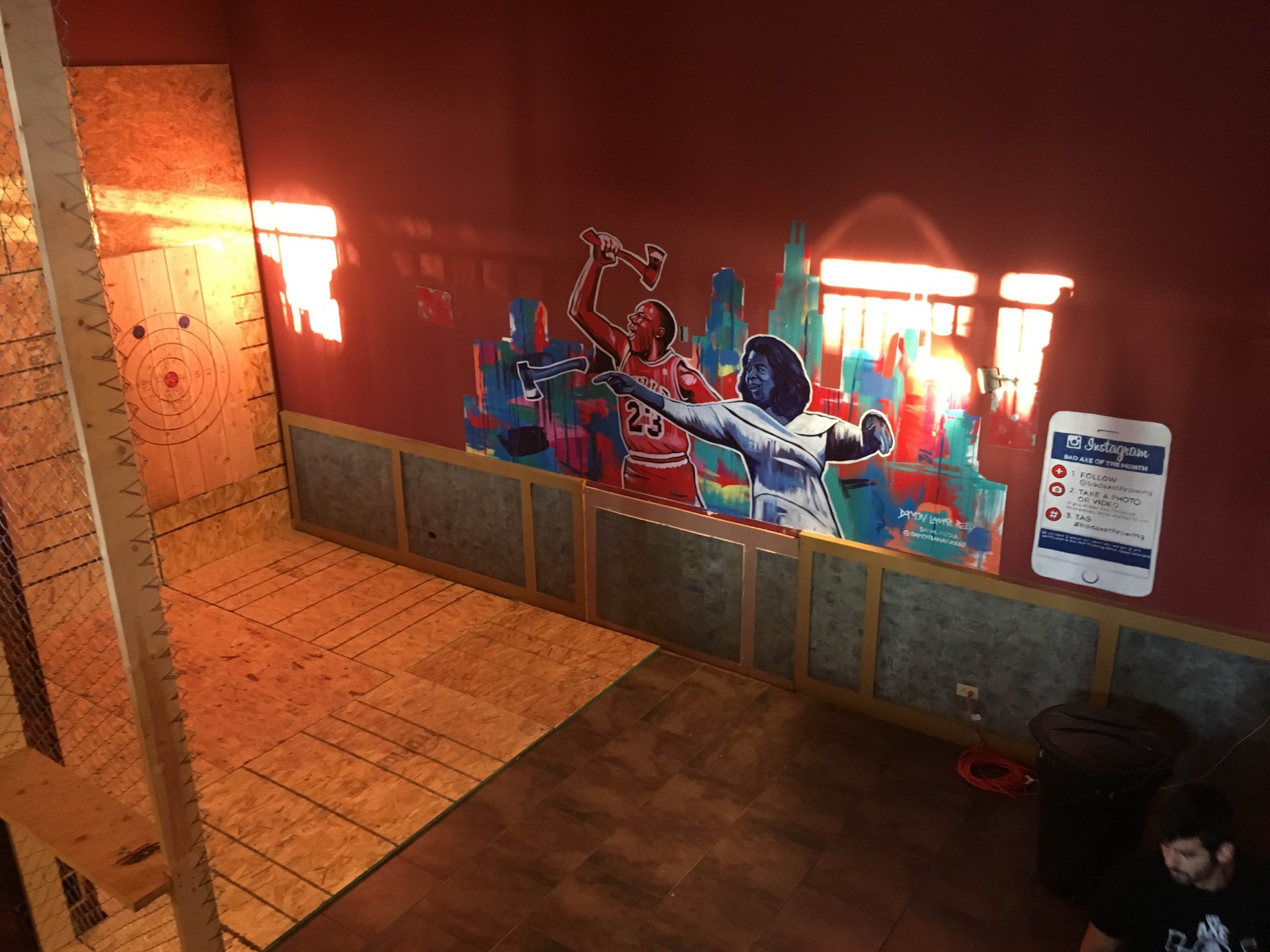 Badass Art: Axe Throwing Graffiti Murals