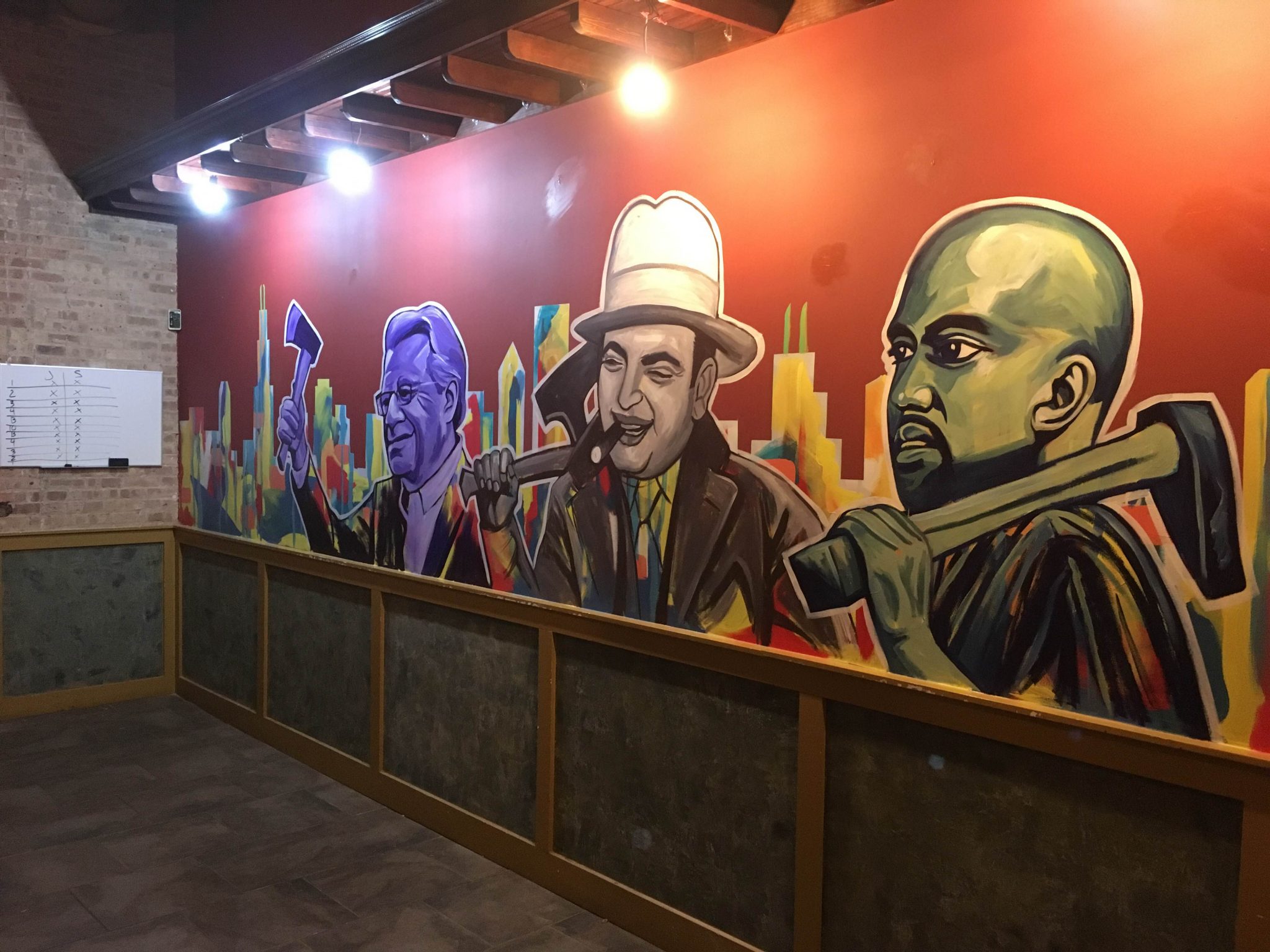 Badass Art: Axe Throwing Graffiti Murals