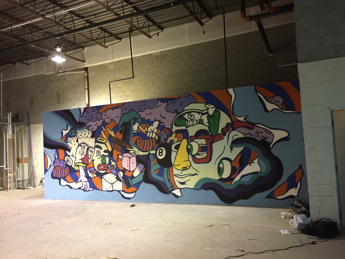 Badass Art: Axe Throwing Graffiti Murals