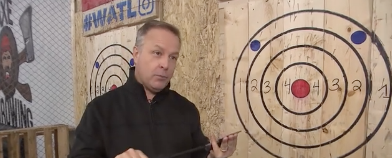 CBC Radio-Canada goes Axe Throwing in Ottawa! - Axe Throwing